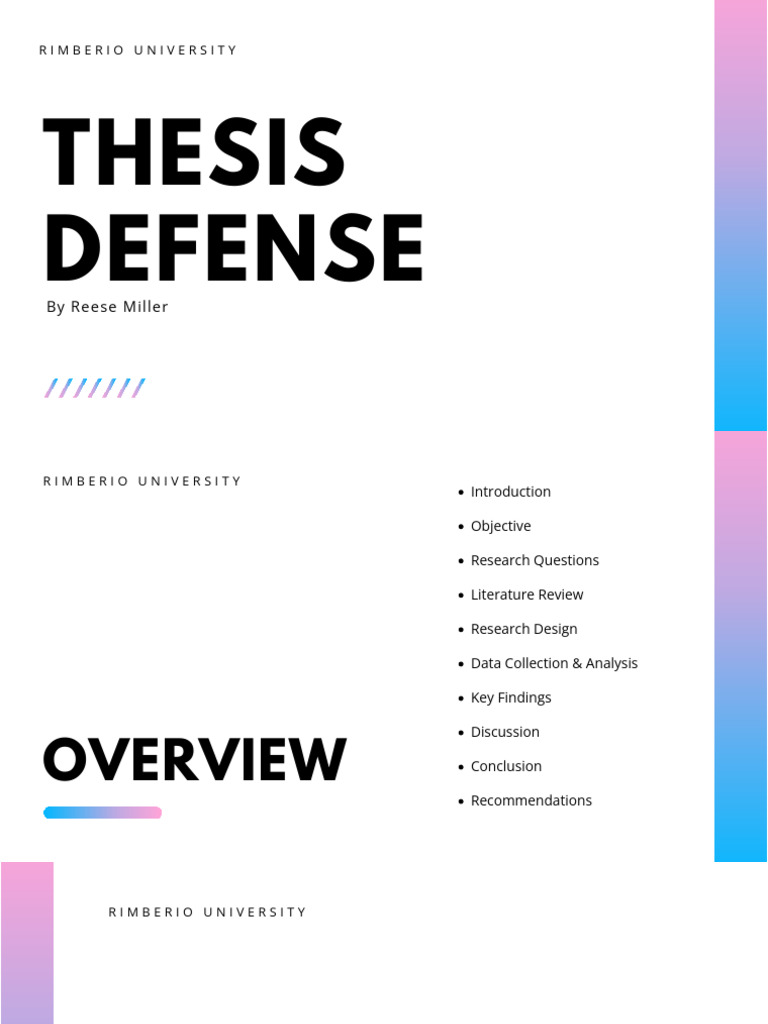 Black and White Modern Thesis Defense Research Presentation - 20250416 ...