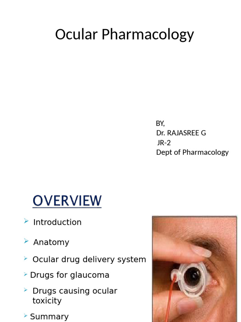 Ocular Pharmacology | PDF