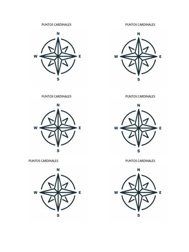 Puntos Cardinales: Guía Completa | PDF