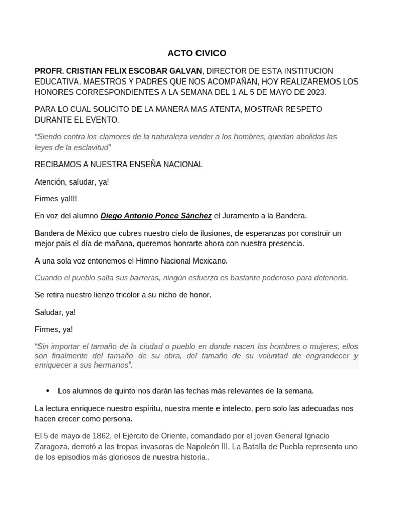 Programa Civico | PDF