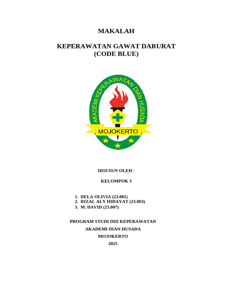 MAKALAH Code Blue | PDF