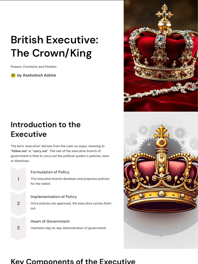 Understanding the British Executive System | PDF | Royal Assent | Bill ...
