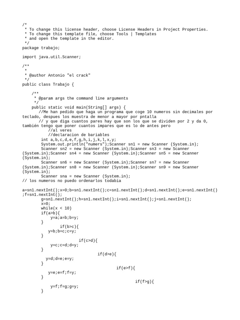 Entornos de Desarrollo Código | PDF | Programación de computadoras ...