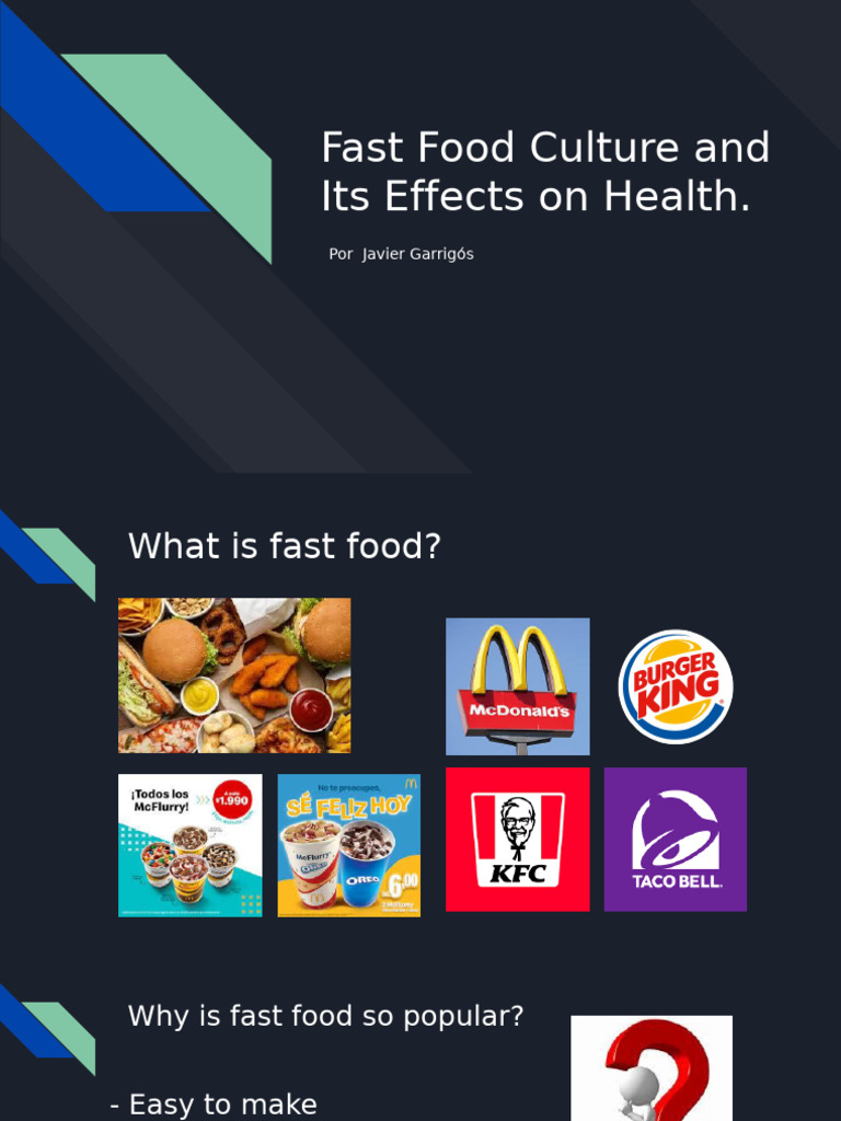 Fast Food: Health Effects & Solutions | PDF