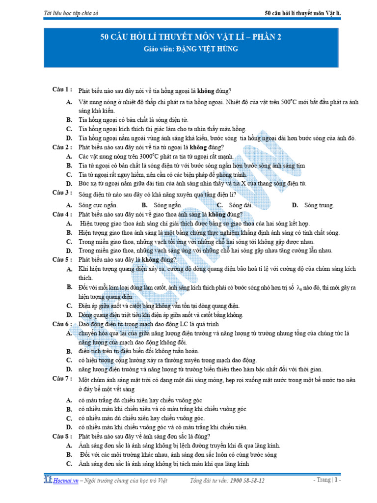 50_cau_hoi_li_thuyet_-_phan_2 | PDF