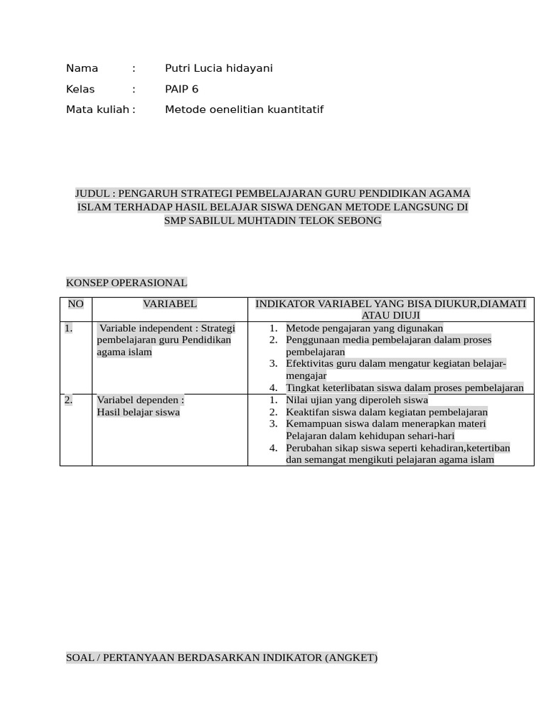 Konsep Operasional | PDF