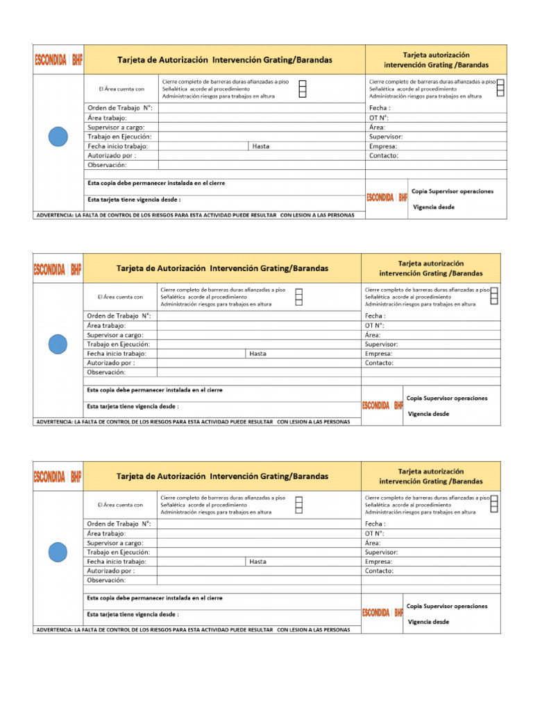 Plantilla Retiro Grating | PDF
