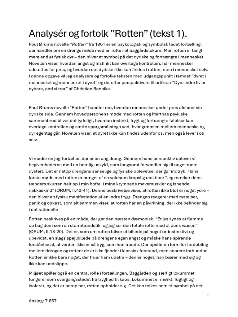 Rotten Analyse | PDF