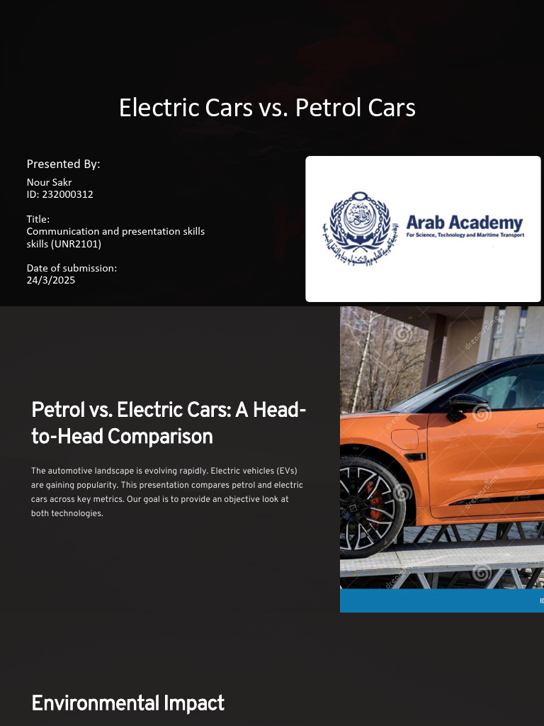 Electric vs Petrol Cars: Key Comparison | PDF | Electric Vehicle ...