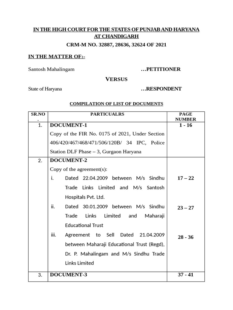 Compilation of Documents Qua Santosh Mahalingam | PDF