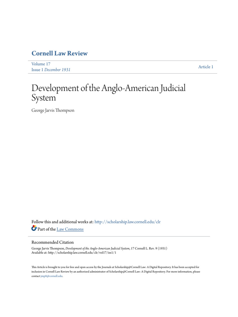 Anglo-American Judicial System History | PDF | Parliament | Leasehold ...