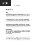 Court Observation Narrative Report | Lawyer | Witness