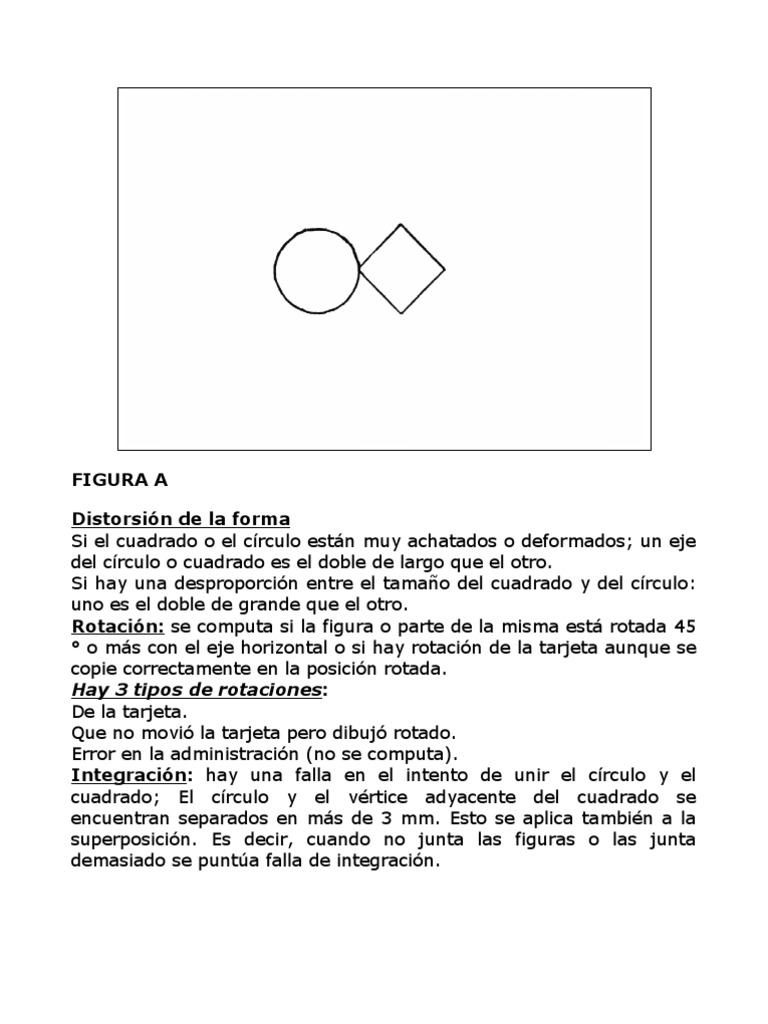 Test - Tarjetas Bender Con Indicaciones Evaluación | PDF | Rotación ...