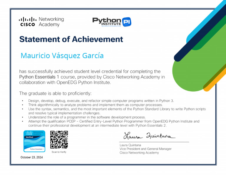 Python Essentials 1 Badge20241104-26-N7bx8 | PDF