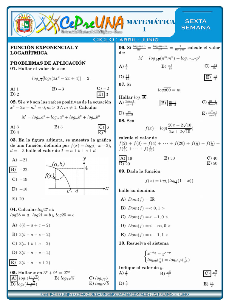 Semana6 Mat1 | PDF | Álgebra | Análisis complejo