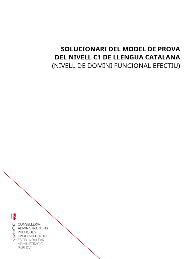 C1 Solucionari Model de Prova | PDF