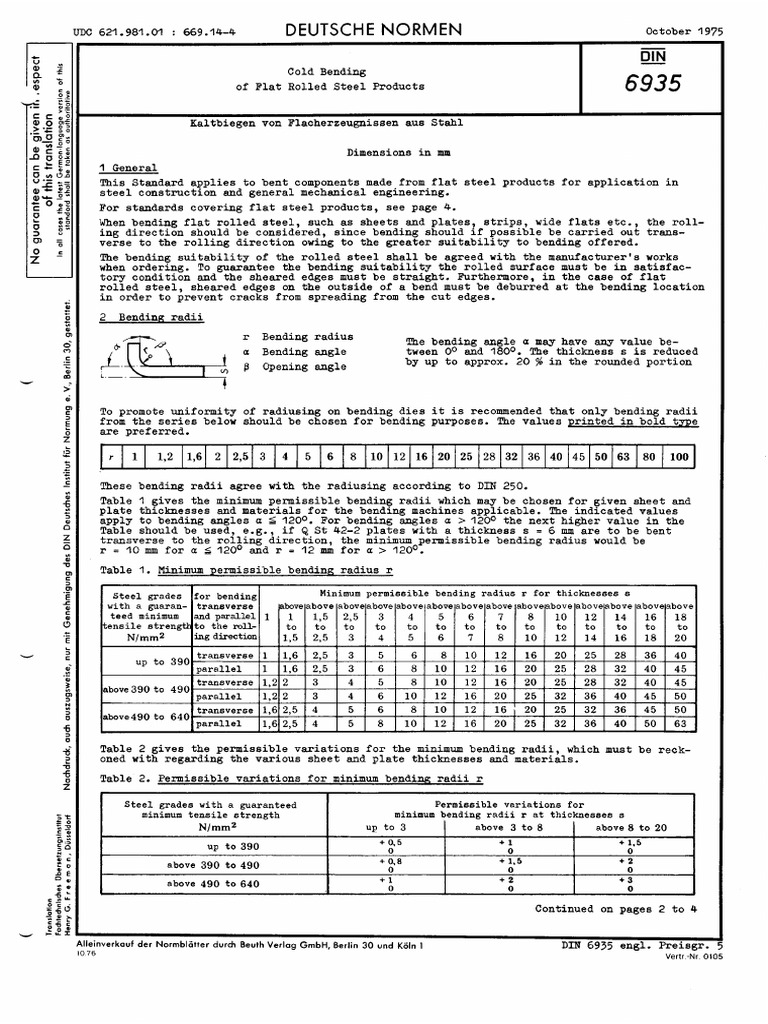 Din 6935-1975 | PDF
