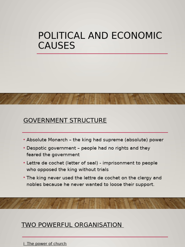 Political and Economic Causes | PDF