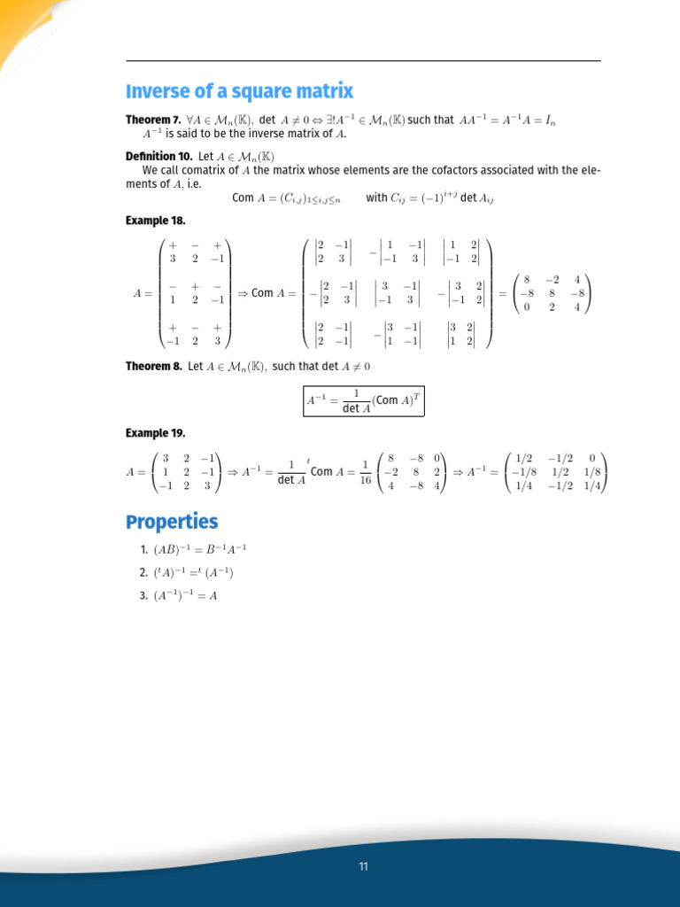 LECTURE3 Inverse Matrix Rank (2) | PDF | Mathematical Objects ...