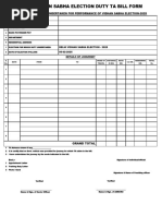 Form Travelling Allowance Bill For Tour TA and DA | PDF | Public ...