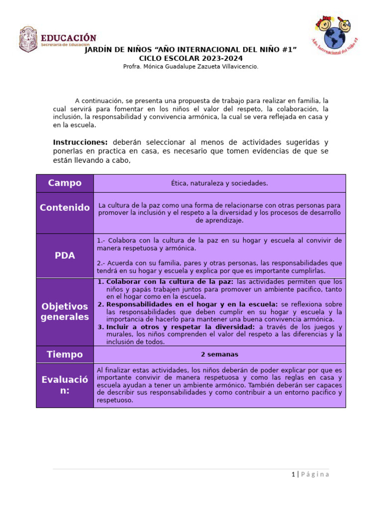 Estrategia para Padres de Familia | PDF | Escuelas | Inclusión (Educación)