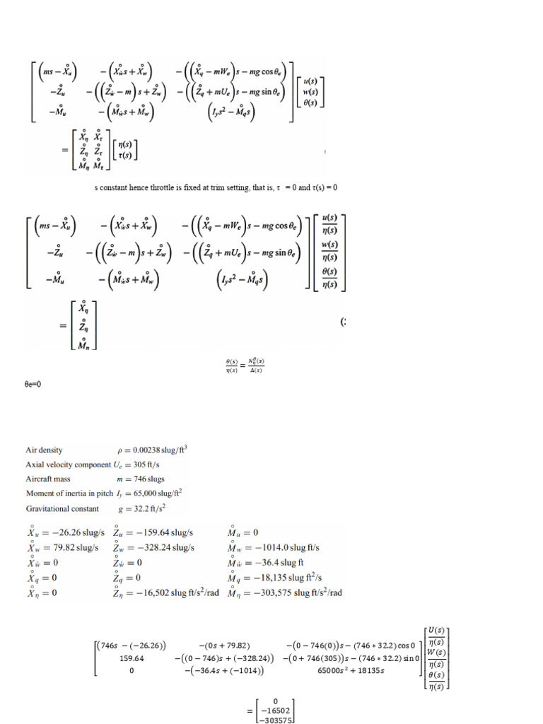 Longitudinal Equation of Motion Example-1 | PDF | Mechanics | Classical ...