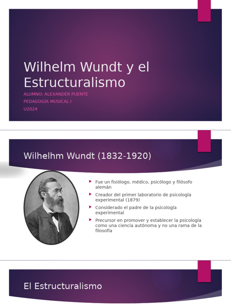 Estructuralismo según Wilhelm Wundt | PDF | Sicología | Experiencia