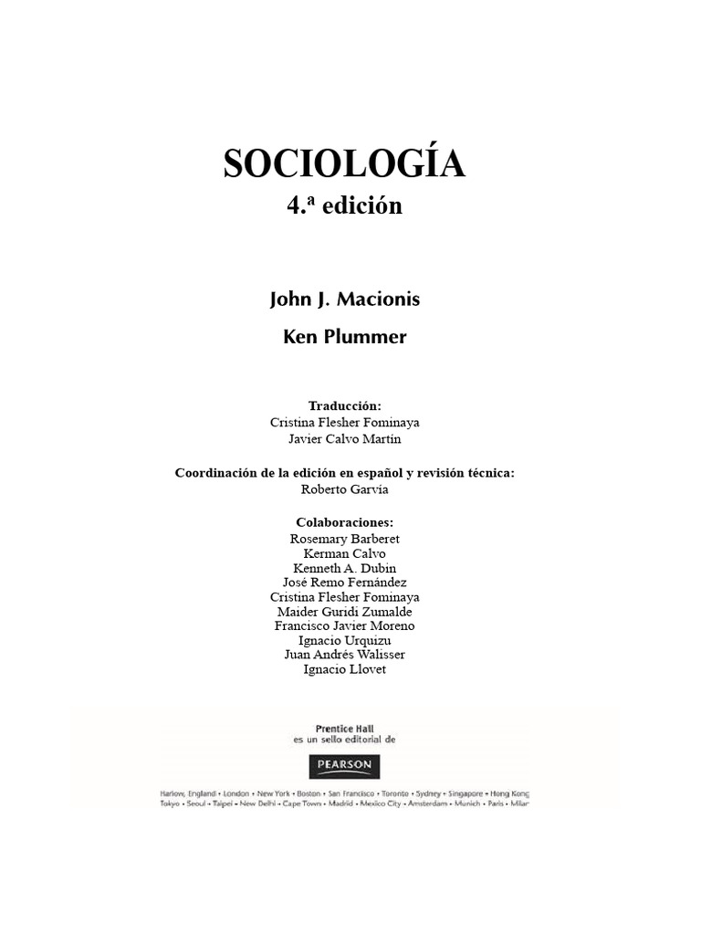 8- Macionis Plummer La imaginación sociológica | PDF