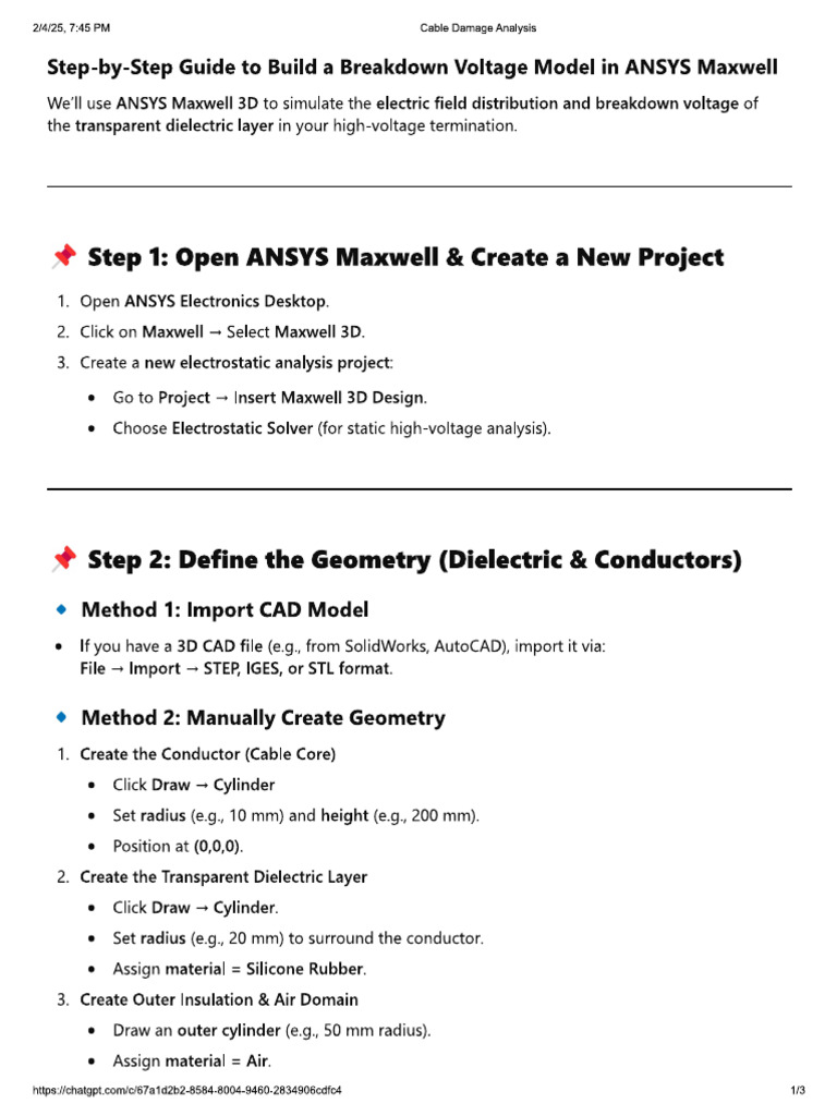Model ANSYS | PDF