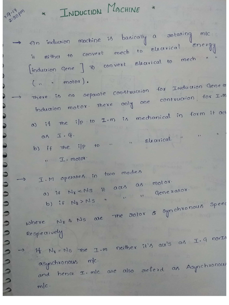 2d.induction Machines | PDF