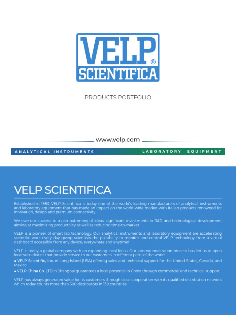 VELP Scientifica Product Overview | PDF | Laboratories