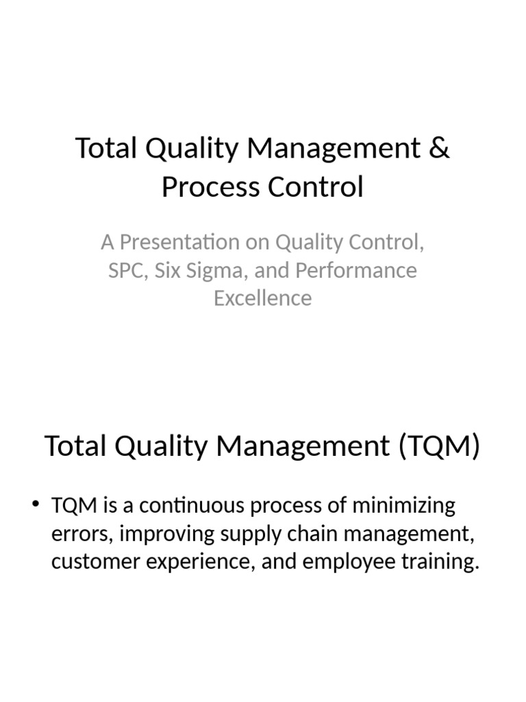 Quality_Management_Presentation | PDF
