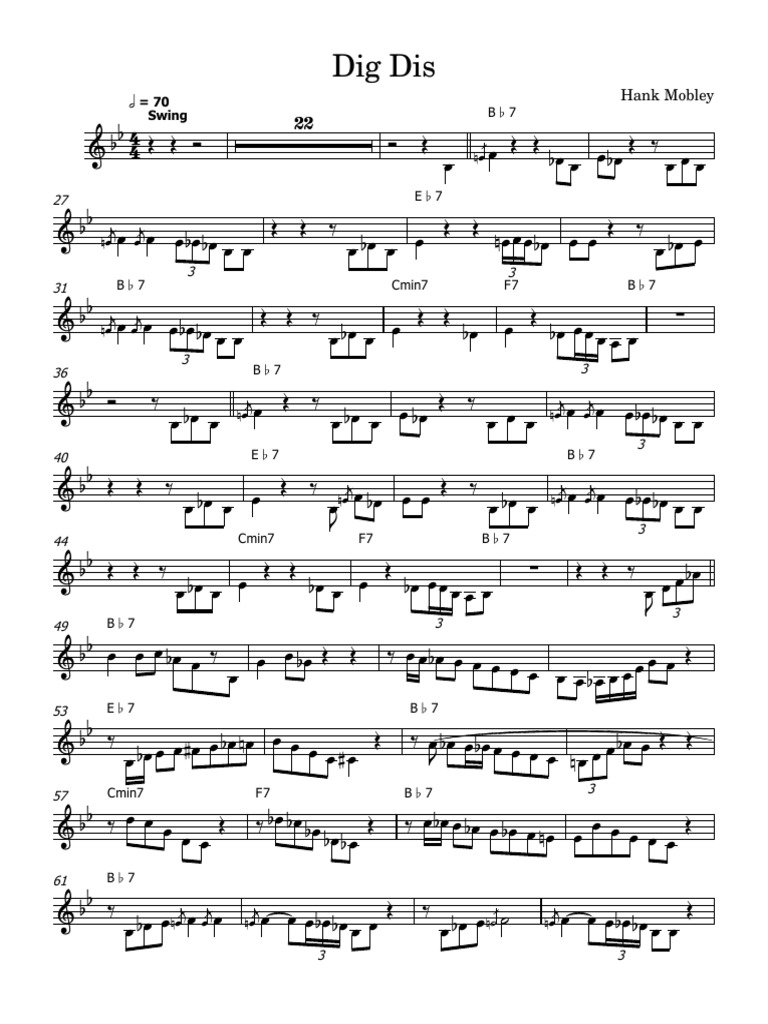 Dig Dis Hank Mobley Dig Dis | PDF