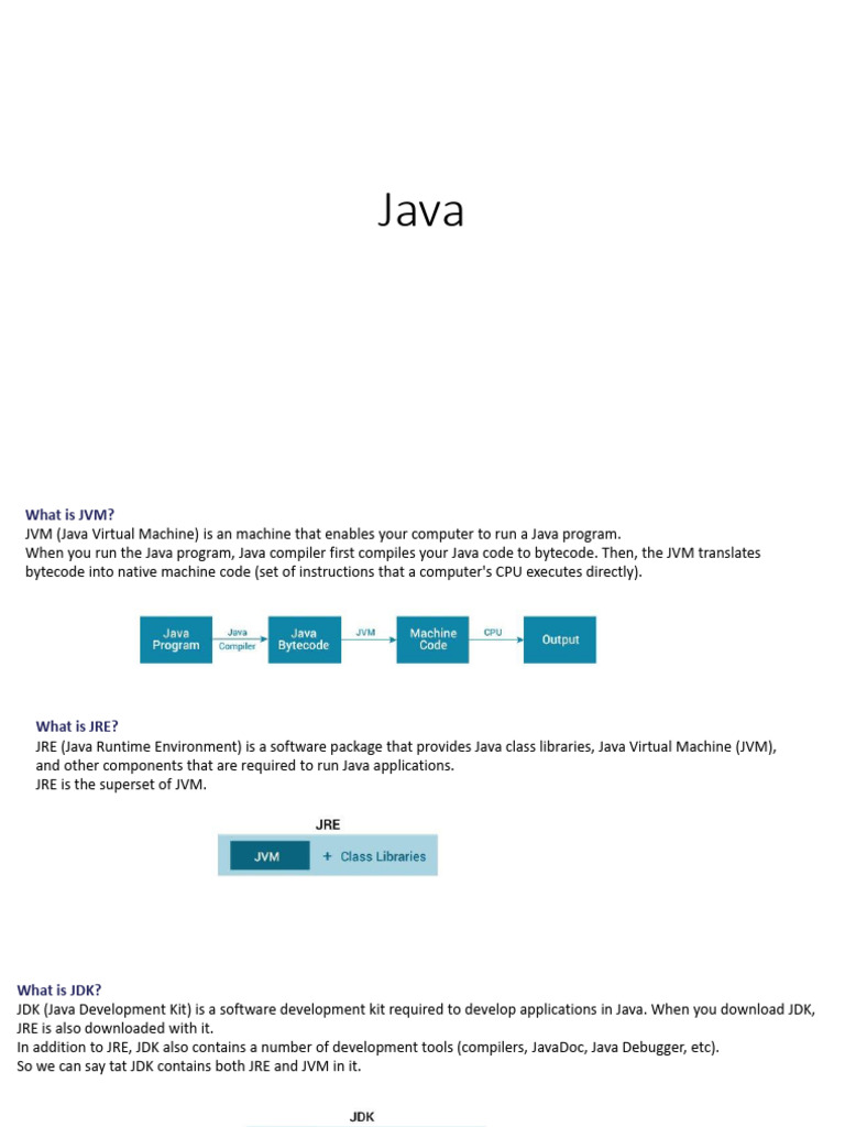 JVM, Jre&jdk | PDF