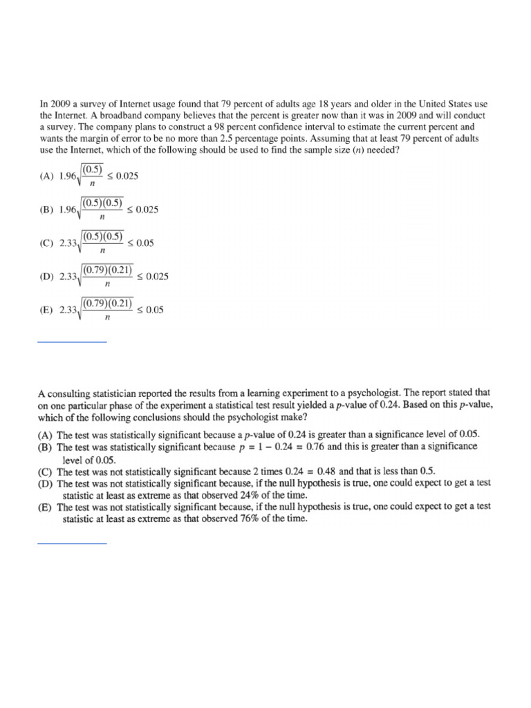 Session 3 Handout - Understanding Inference For Categorical Data | PDF