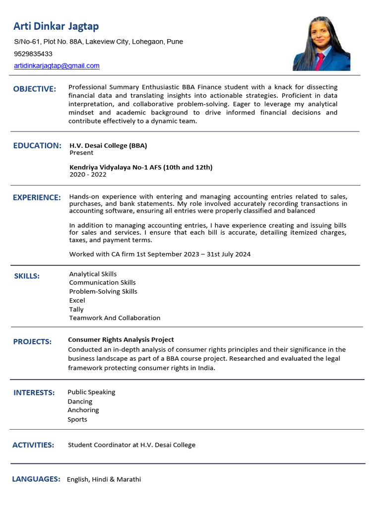 Arti Jagtap - Resume | PDF