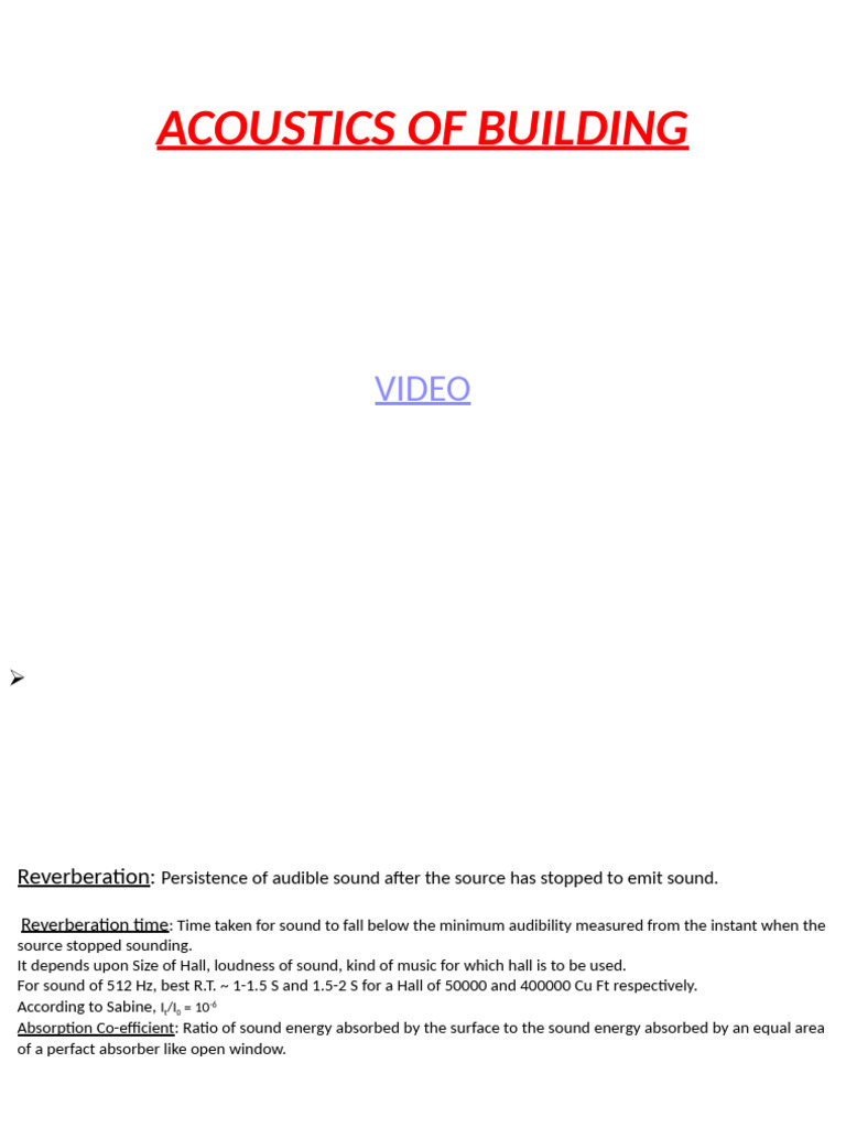 Understanding Building Acoustics | PDF | Physical Quantities | Mechanics