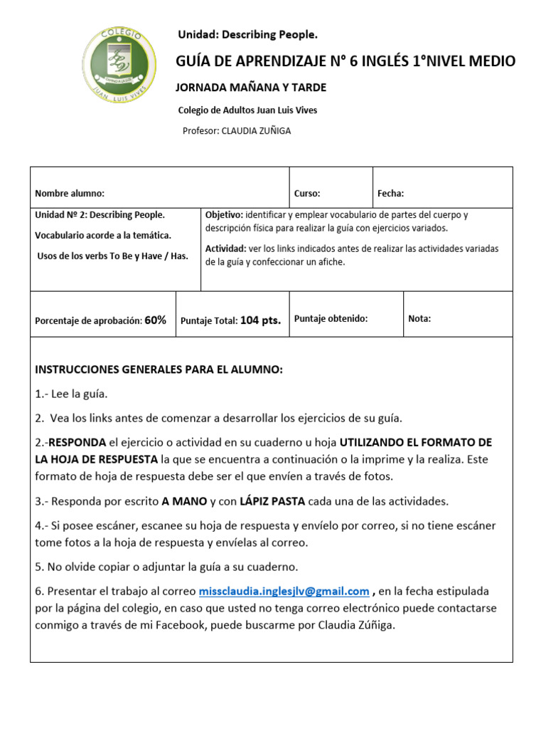 1nm Ingles Guia6 | PDF