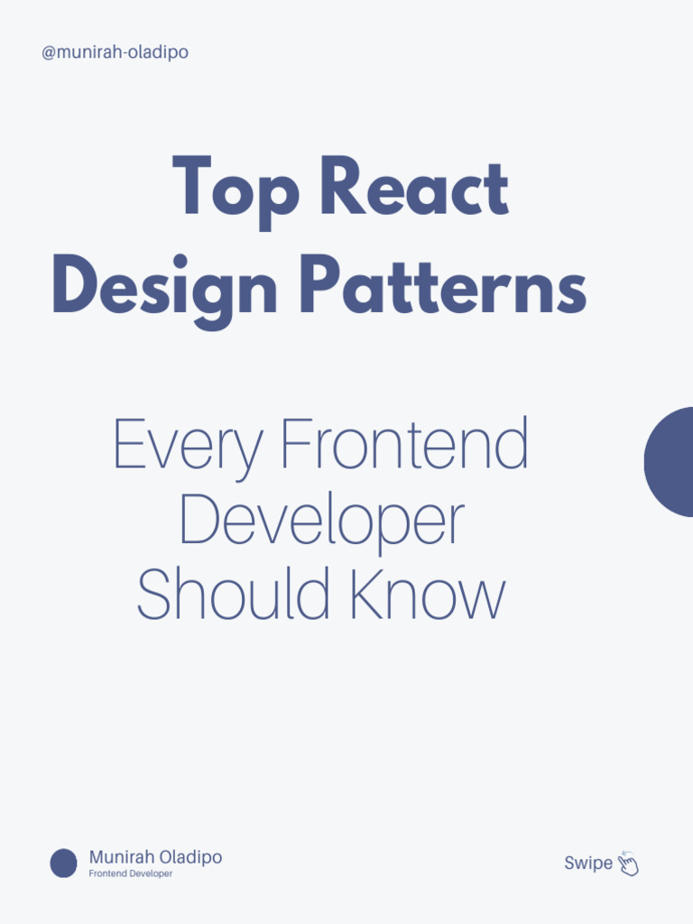 React Design Pattern by Munirah Oladipo | PDF