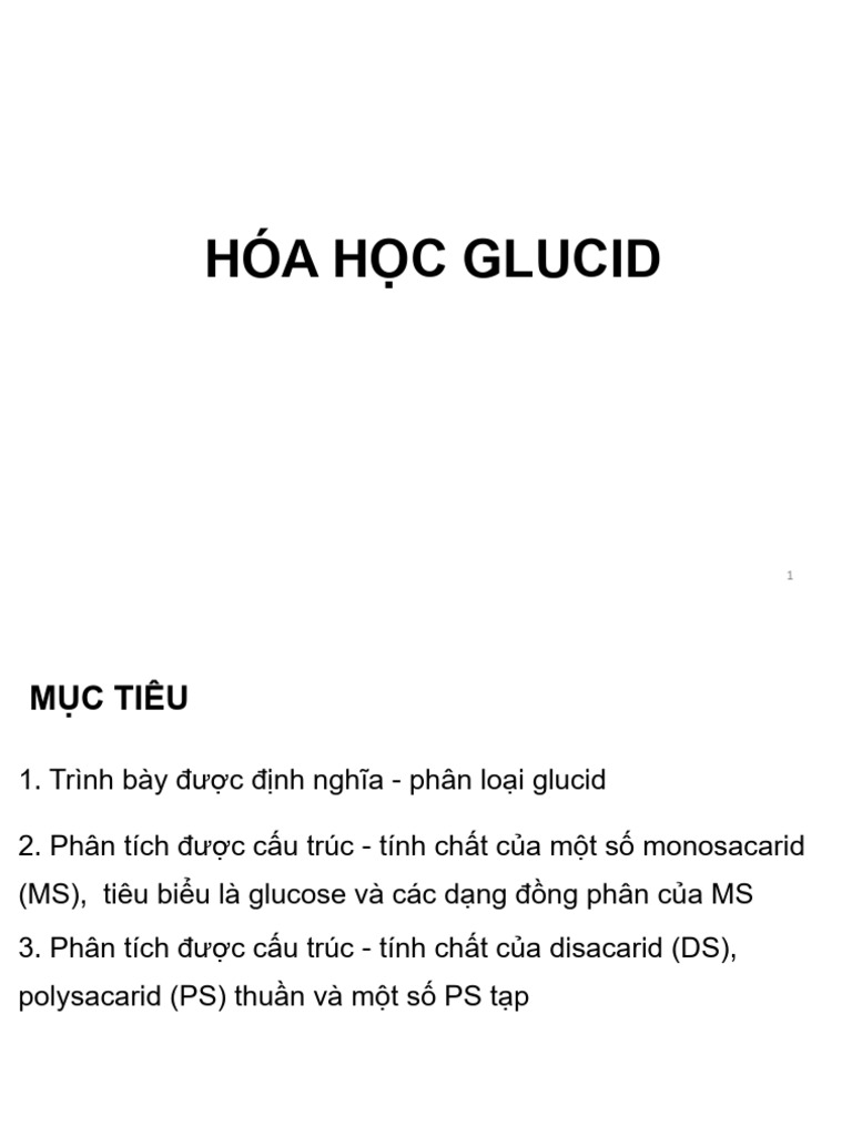 Hóa học Glucid - y24 | PDF