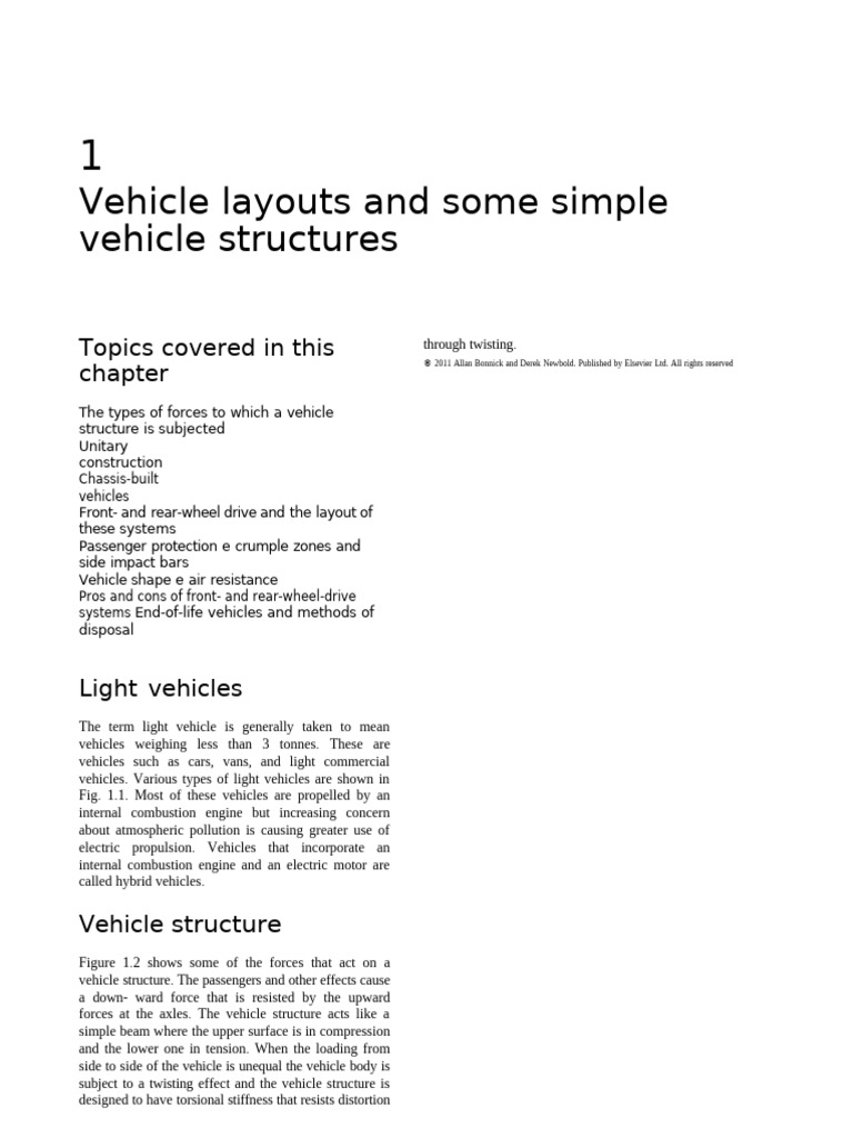 Vehicle Layouts | PDF | Four Wheel Drive | Axle