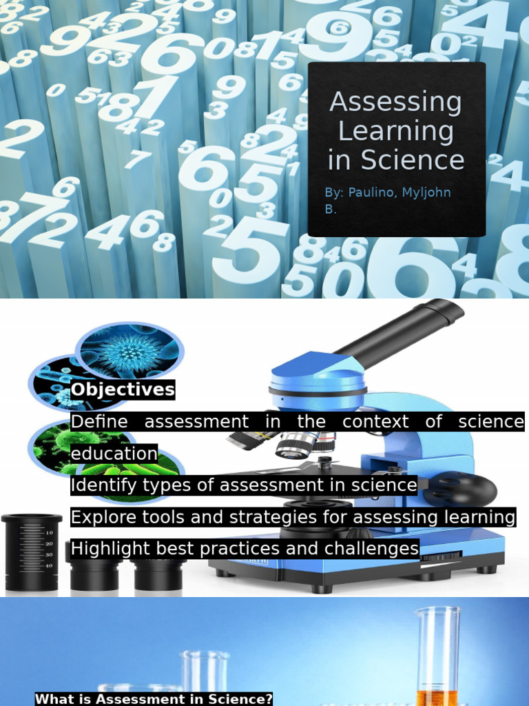 Science Learning Assessment Strategies Pdf