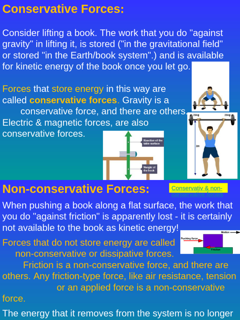 Conservation of Energy With Non-Conservative Forces | PDF | Force ...