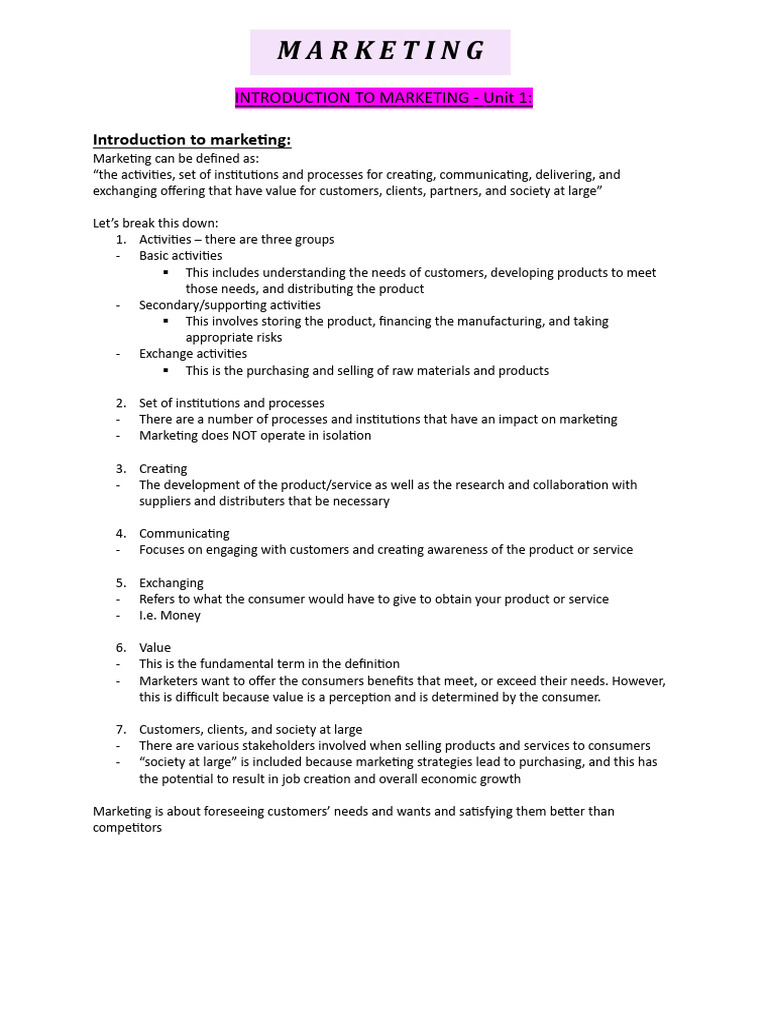 Marketing | PDF | Marketing | Promotion (Marketing)