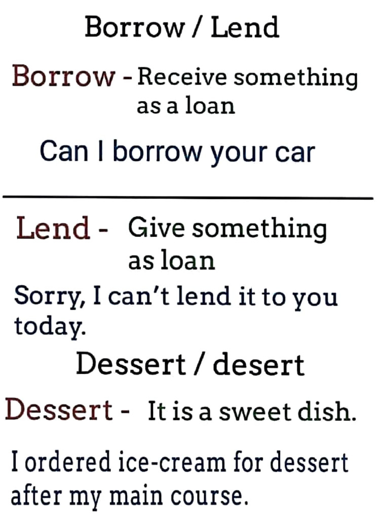 Words Often Confused | PDF