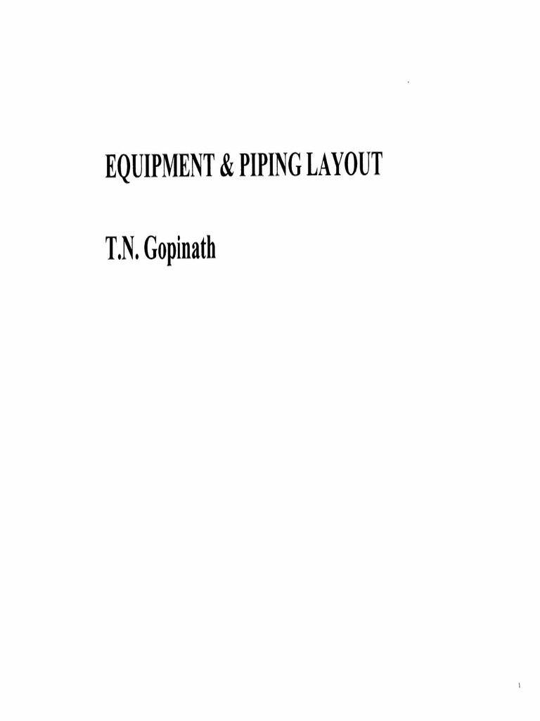 Equipment & Piping Layout | PDF