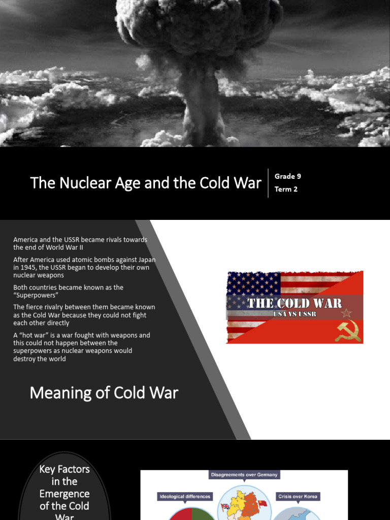 Notes For Teachers Nuclear Age and The Cold War Term 2 | PDF | East ...