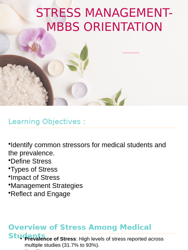 Stress Management for Medical Students | PDF | Stress (Biology ...