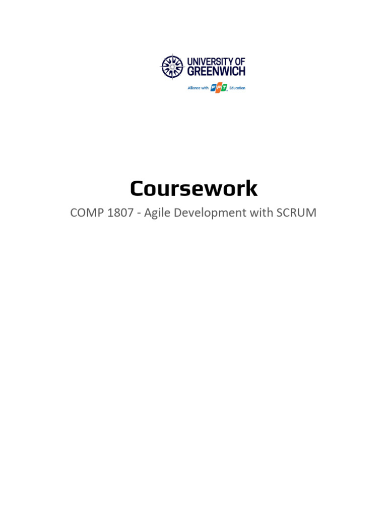Coursework-COMP-1807-FINAL | PDF | Scrum (Software Development) | Customer Relationship Management
