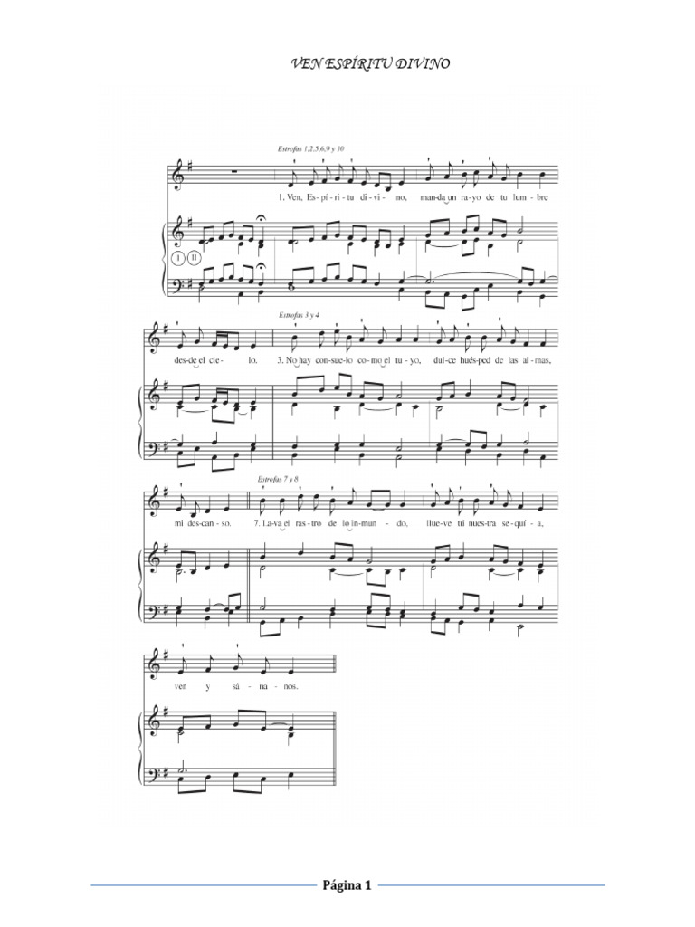 Ven Espiritu Divino | PDF